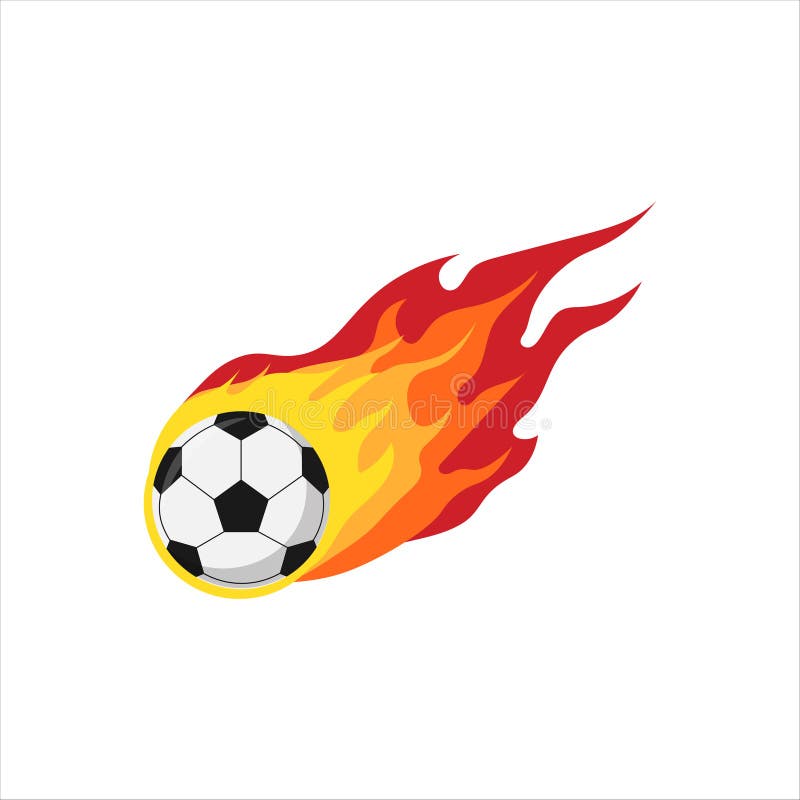 Burning Ball Fire stock vector. Illustration of design - 274800241