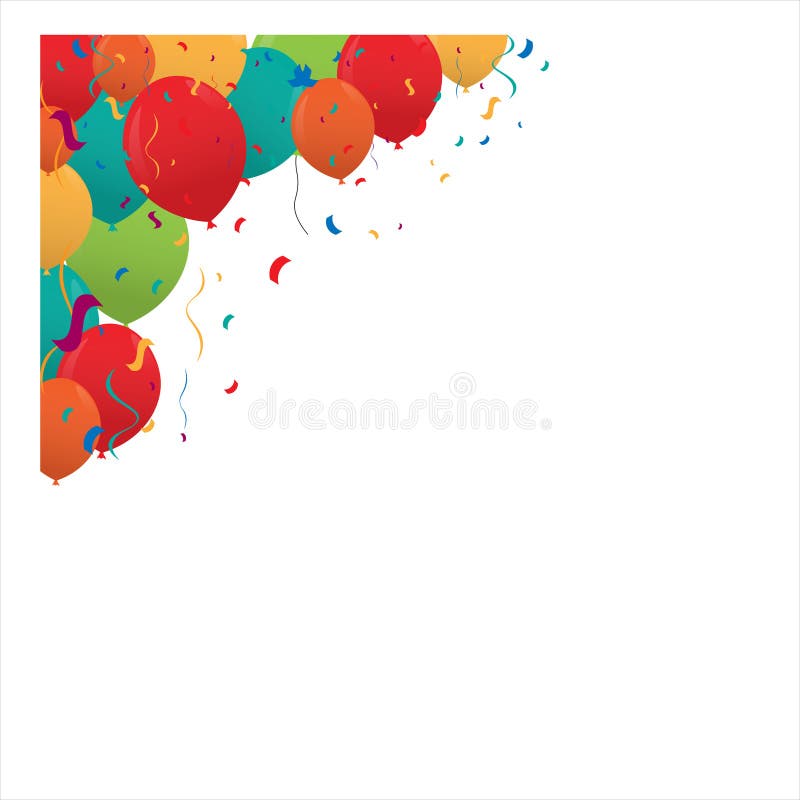 Birthday Celebration Frame stock vector. Illustration of decoration ...