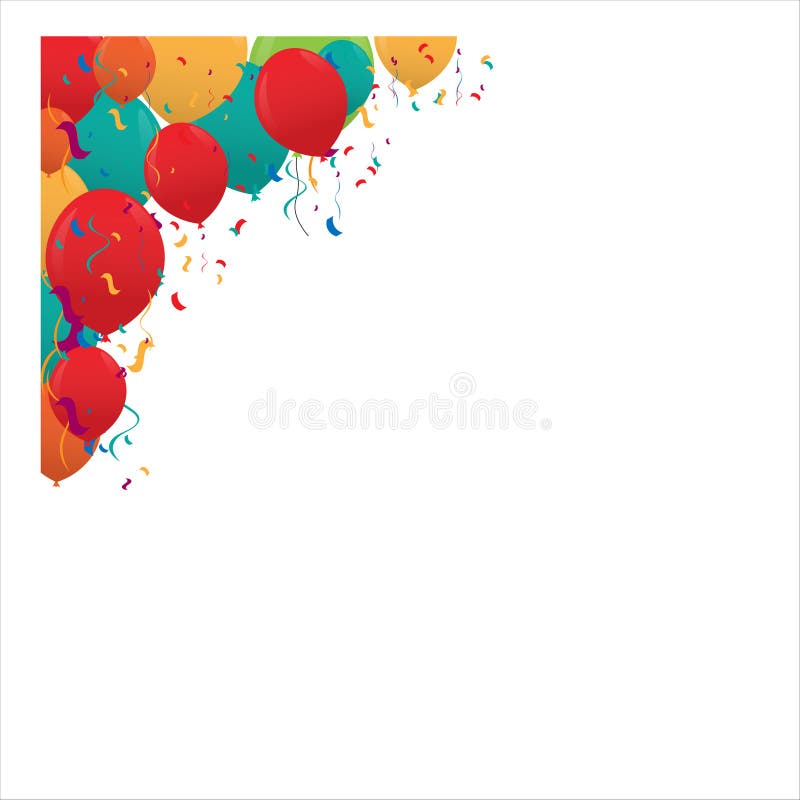 Confetti Birthday Effect Neon Stock Vector - Illustration of light ...