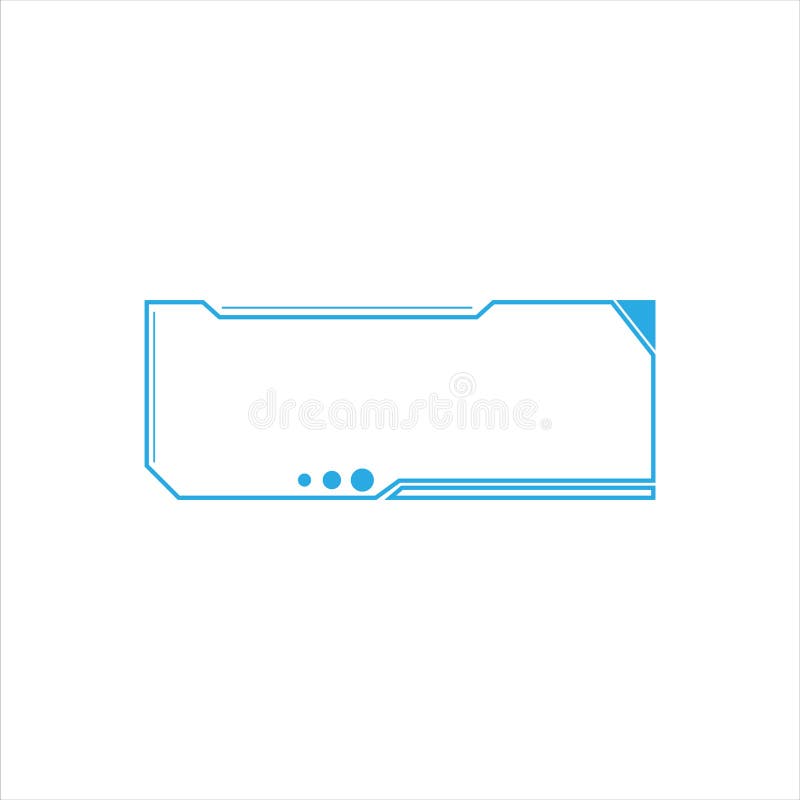 Futuristic Button Frame stock vector. Illustration of circle - 276292953