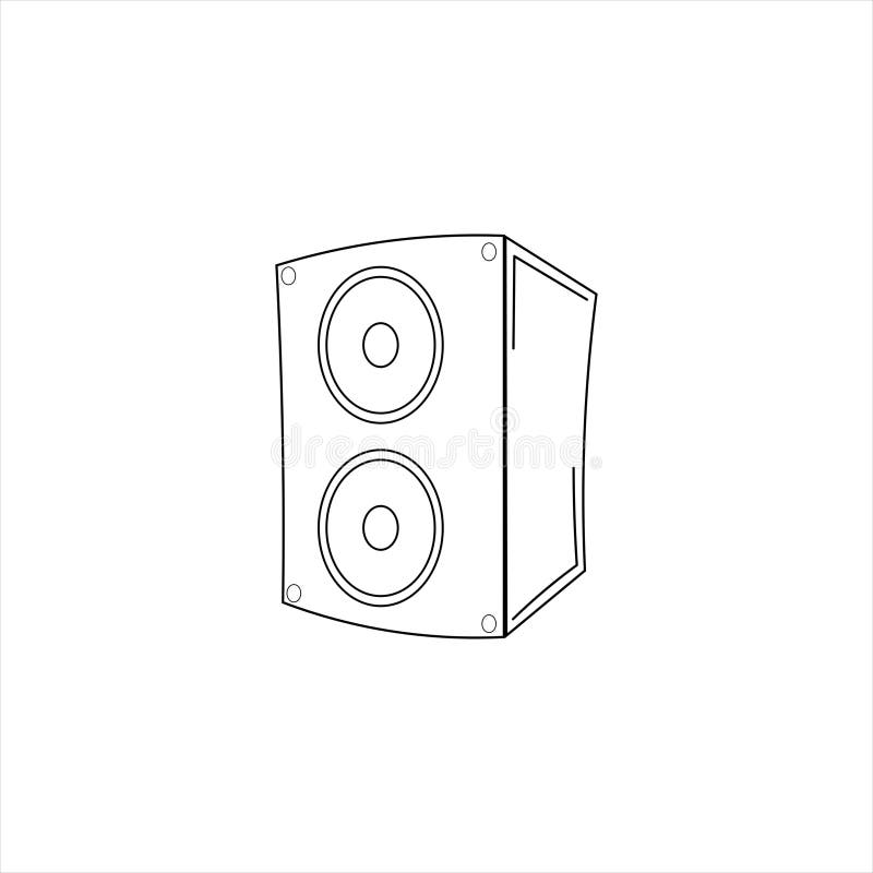 Speaker Sound Doodle Art stock vector. Illustration of sketch - 276293341