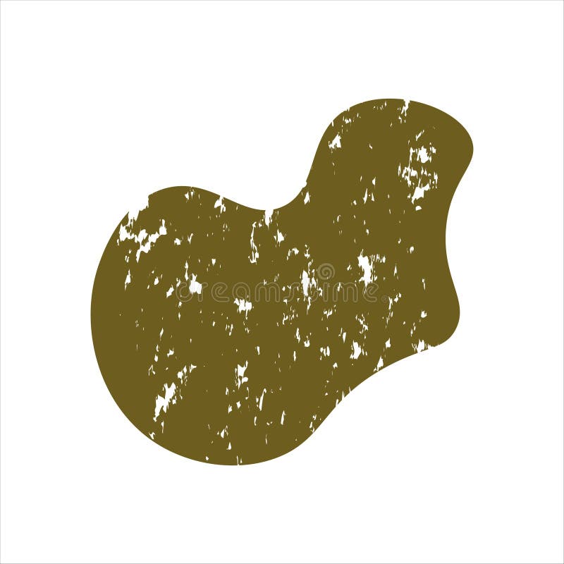 Organic Blob Shapes with Aesthetic Line in Earth Tone Color Stock ...