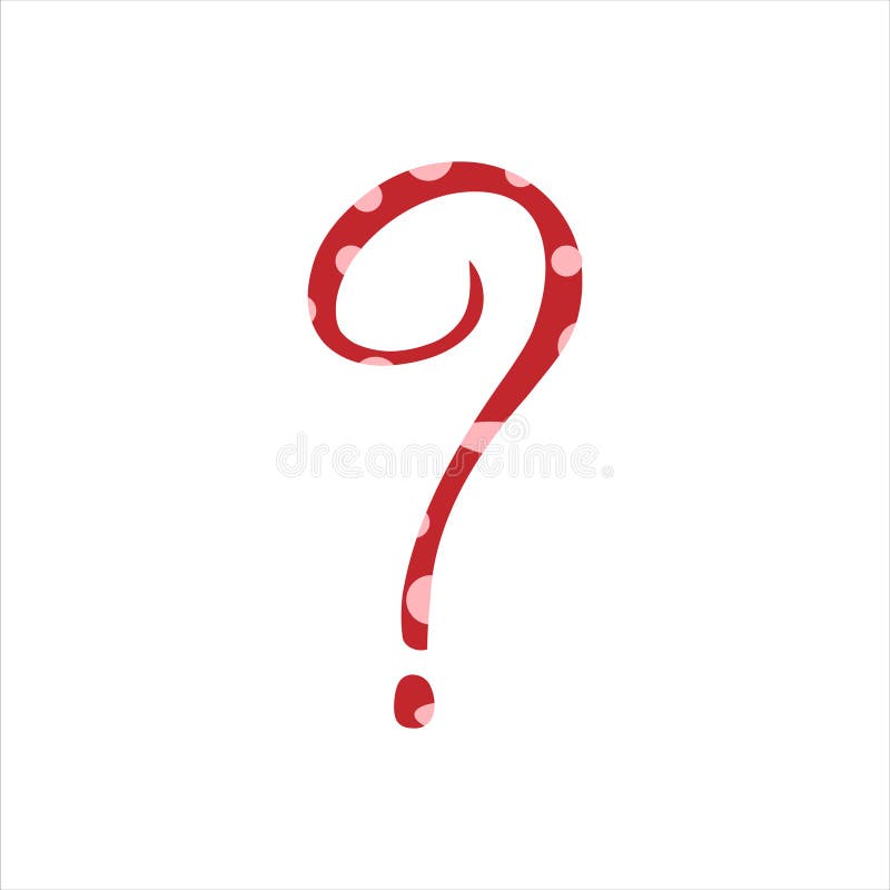 Doodle Question Mark stock vector. Illustration of purple - 276989667