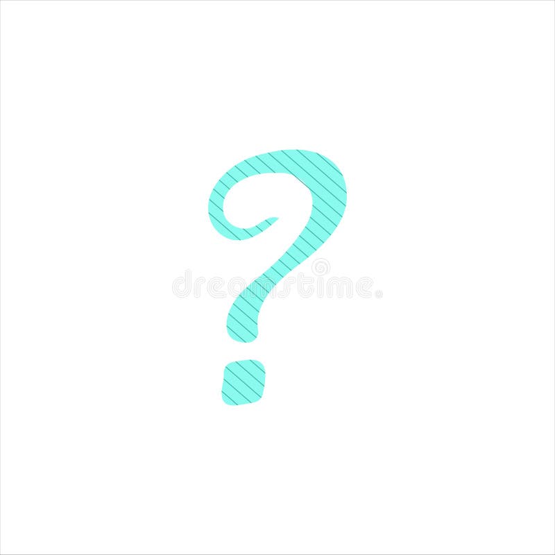 Doodle Question Mark stock vector. Illustration of mark - 276989701