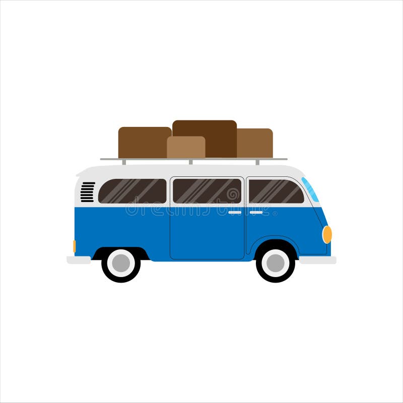 Summer Van Car stock vector. Illustration of template - 277502921