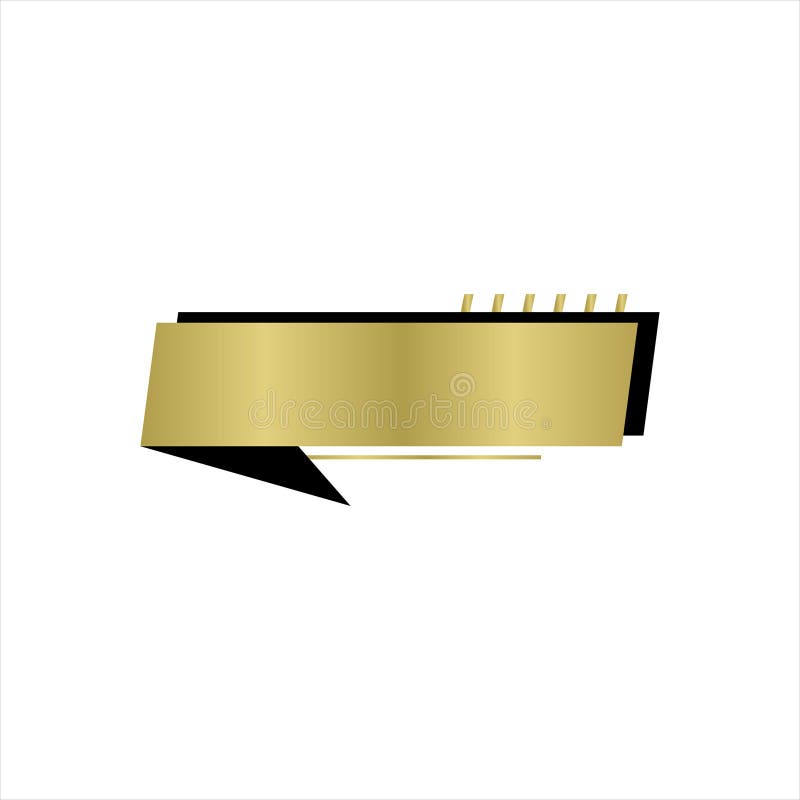 Gold Isolated Button stock vector. Illustration of button - 277643695