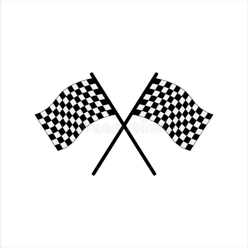 Race Finish Flag Line Drawing Stock Illustrations – 238 Race Finish ...