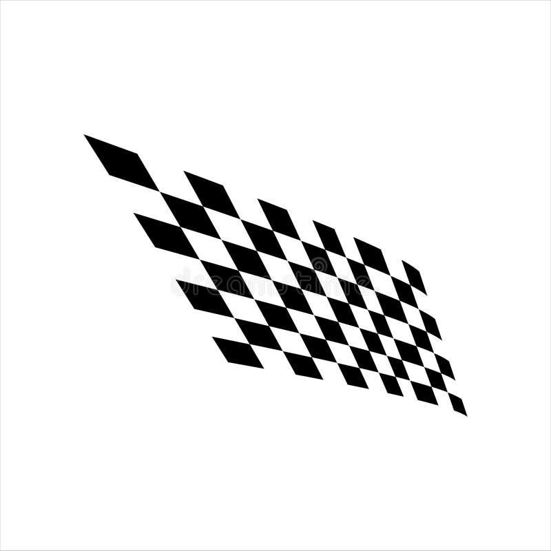 Checkered Flag Finish Drawing Stock Illustrations – 282 Checkered Flag ...
