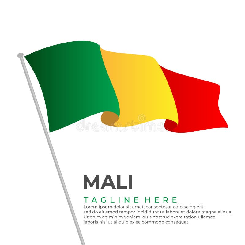 Template Vector Mali Flag Modern Design Stock Vector - Illustration of ...