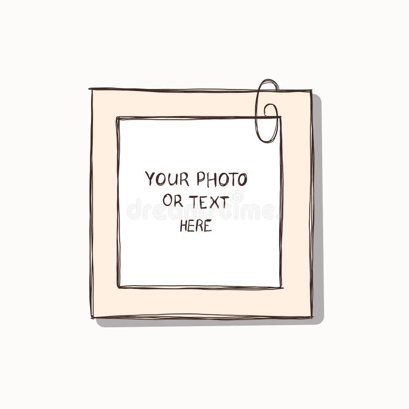 Template Vector Photo Frames Stock Vector - Illustration of decorative ...