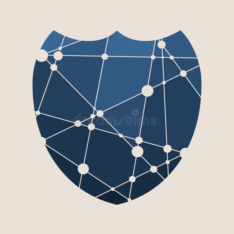 Template Vector, Shield Low Poly Style. Stock Vector - Illustration of ...