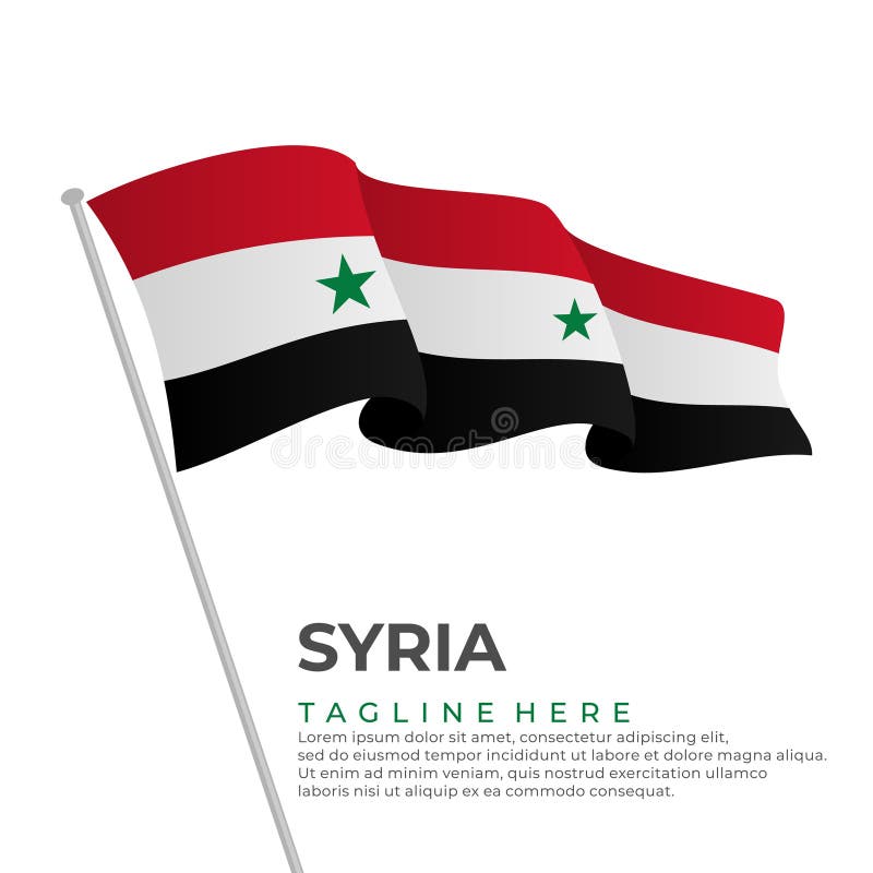 Template Vector Syria Flag Modern Design Stock Vector - Illustration of ...