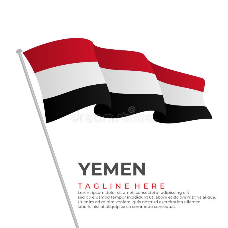 Template Vector Yemen Flag Modern Design Stock Vector - Illustration of ...