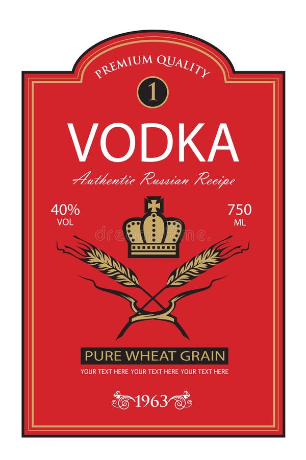 Russian Vodka Logo Label Stock Illustrations – 227 Russian Vodka Logo ...