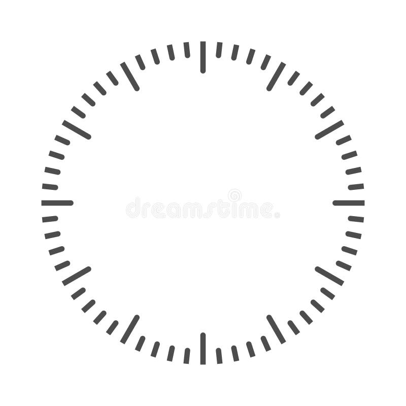 Template for a Watch Face, Stopwatch, or Timer. a Blank for Creative ...