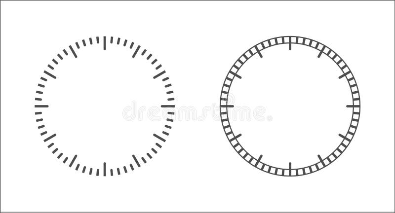 Template for a Watch Face, Stopwatch, or Timer. a Blank for Creative ...