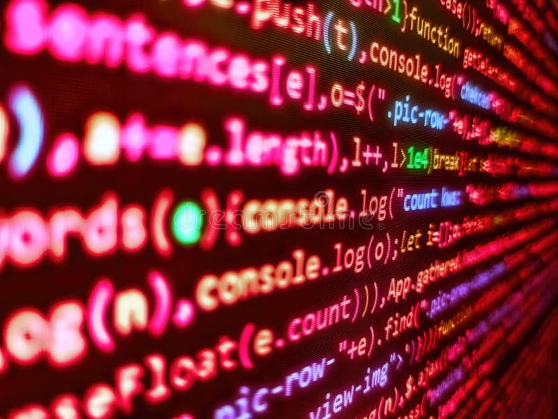 Web Software Focus Point On The Decrypted Word Programming Code