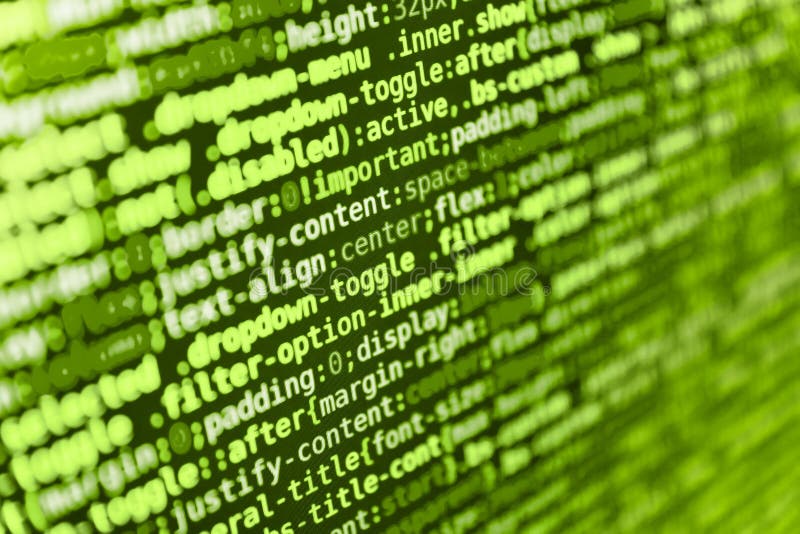 Web Template For Programming And Software Developmen Floating Holographic Program Code On A