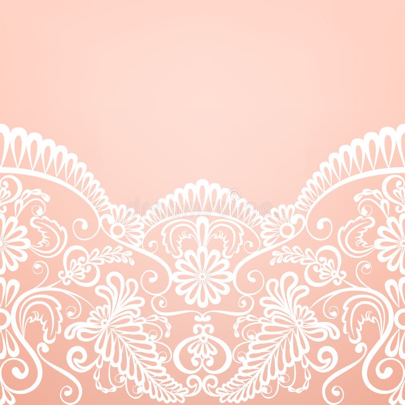 Card with Lace Fabric Background Stock Vector - Illustration of lace ...