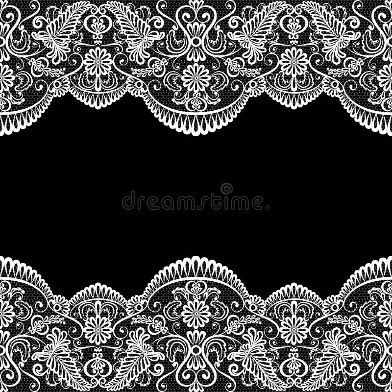 Card with Lace Fabric Background Stock Vector - Illustration of lace ...