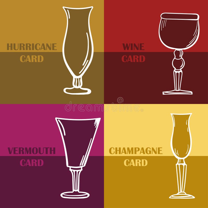 Template of a wine card. stock vector. Illustration of announcement ...