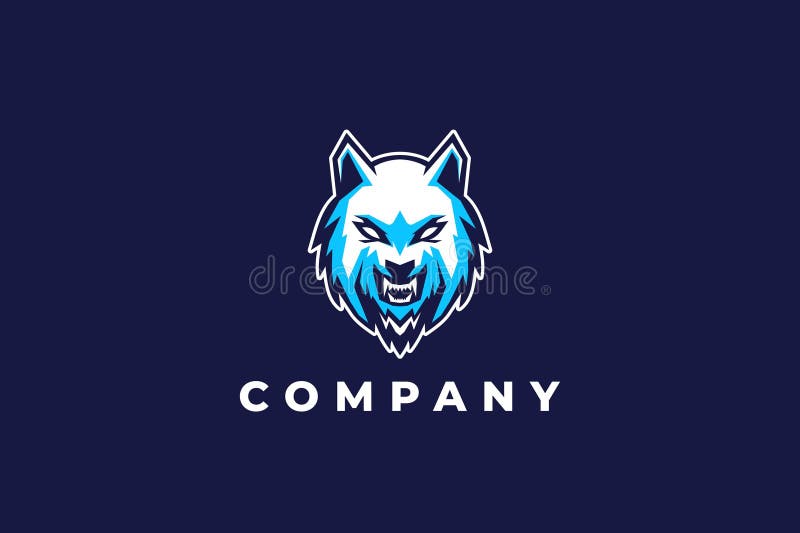 Template Wolf Mascot for Esport Team Logo Stock Vector - Illustration ...