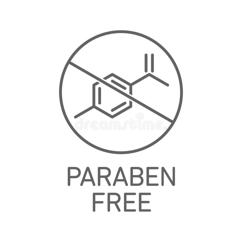 Paraben Free Icon Cosmetic Vector Label Stock Vector - Illustration of ...
