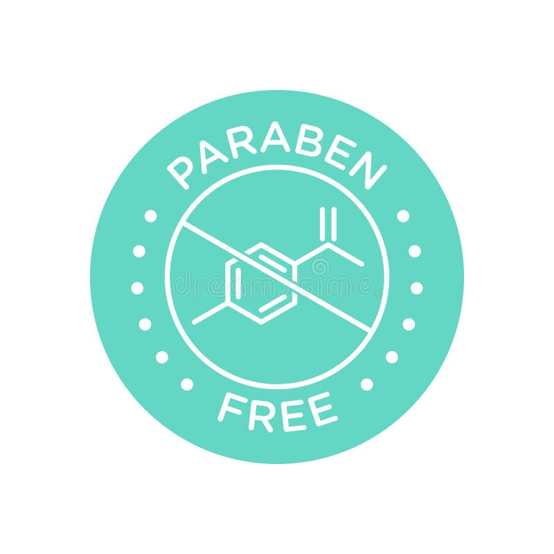 Paraben Free Icon Cosmetic Vector Label Stock Vector - Illustration of ...