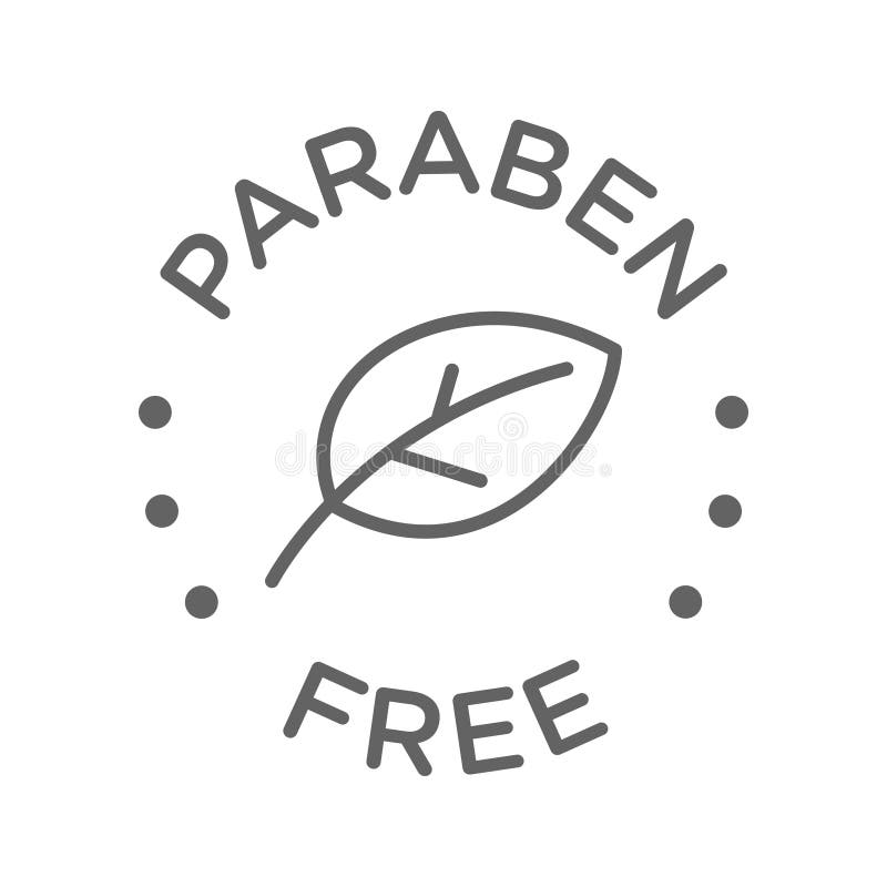 Paraben Free Icon Cosmetic Vector Label Stock Vector - Illustration of ...