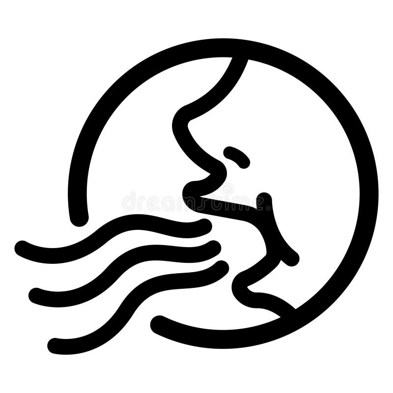 Yawn vector icon stock vector. Illustration of aroma - 321939850