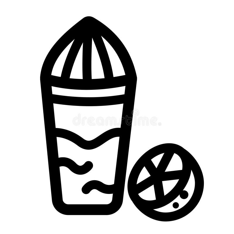 Orange Squeezer Vector Icon Stock Vector - Illustration of liquid ...