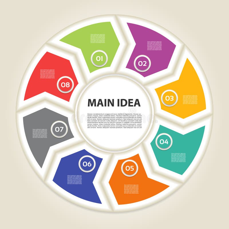 Template for Your Business Presentation with Text Areas Info Graphic ...