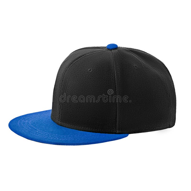 Blue Baseball Cap in Angles View Front and Back. Mockup Baseball Cap ...