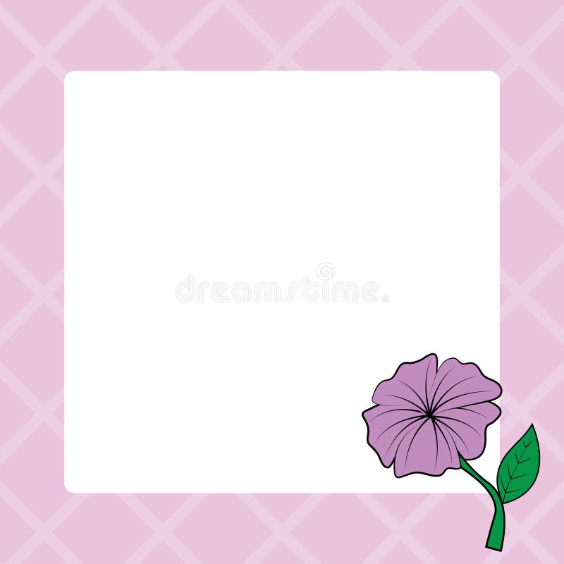 Template for Your Text. Notepad with Cute Flower. Notepad, Label ...