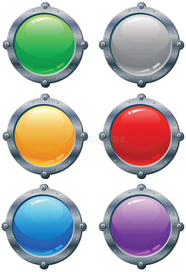 Templates for buttons stock vector. Illustration of classic - 24183320