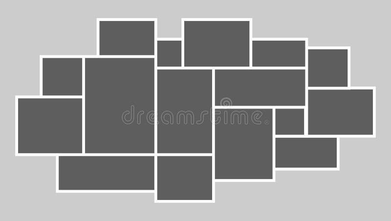 Templates Collage Frames, Vector Illustration Stock Vector ...