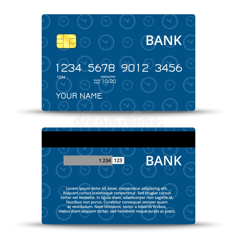 Templates of Credit Cards Design Stock Vector - Illustration of blue ...