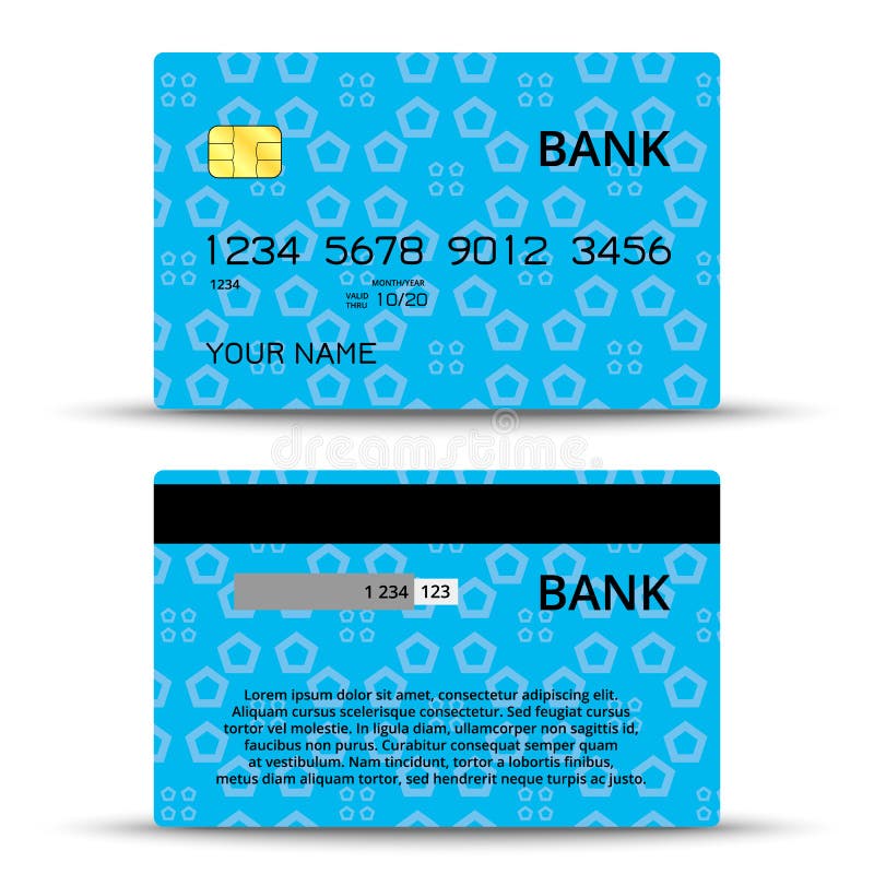 Templates of Credit Cards Design Stock Vector - Illustration of sample ...