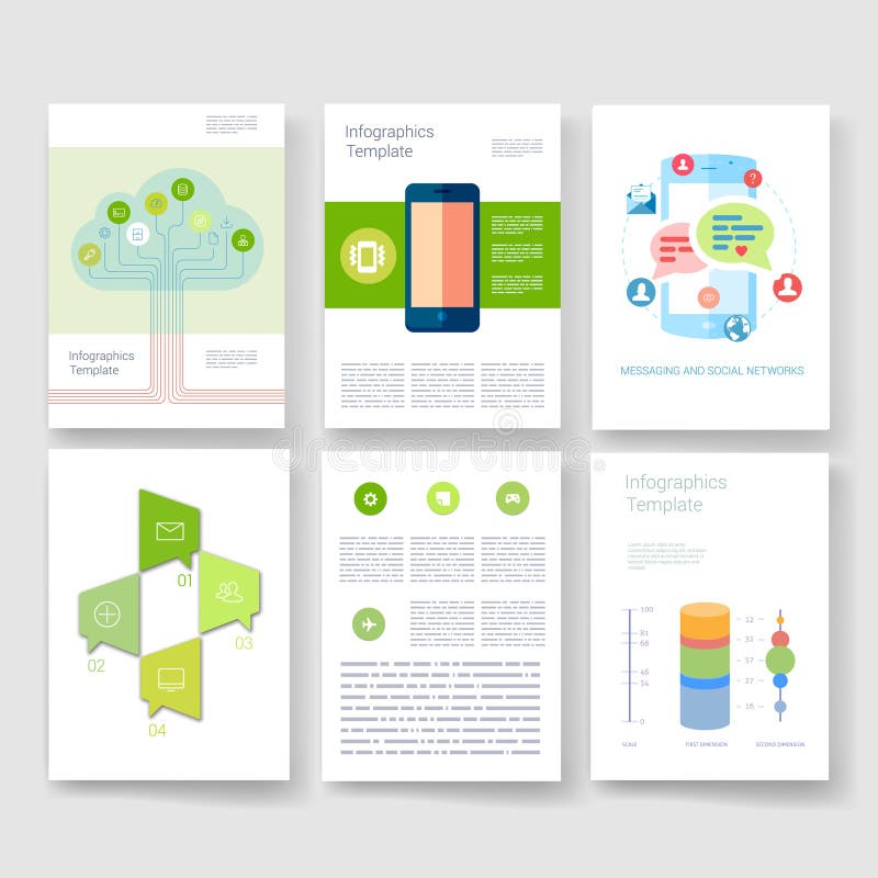 Templates. Design Set of Web, Mail, Brochures Stock Vector ...