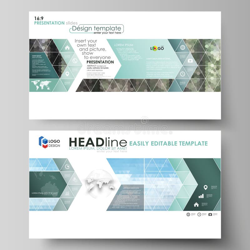 Templates in HD Format for Presentation Slides. Abstract Design Vector ...