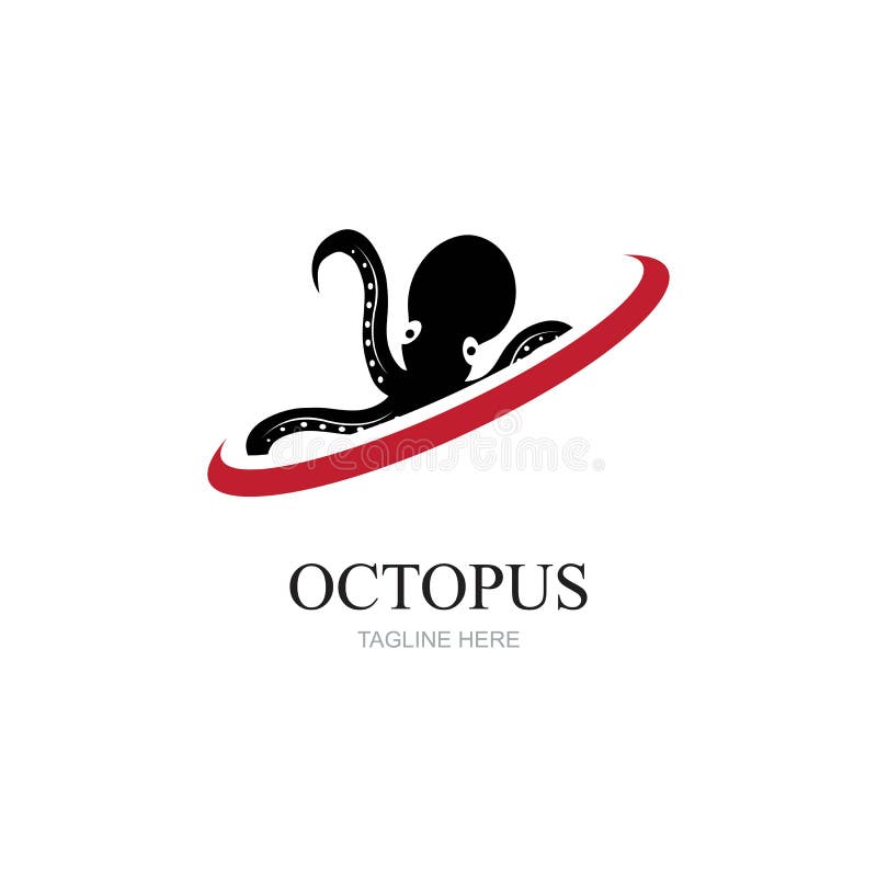 Templates for Octopus Logos, Labels and Emblems Vector Illustration ...