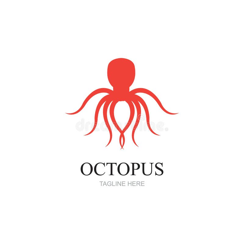 Templates for Octopus Logos, Labels and Emblems Vector Illustration ...