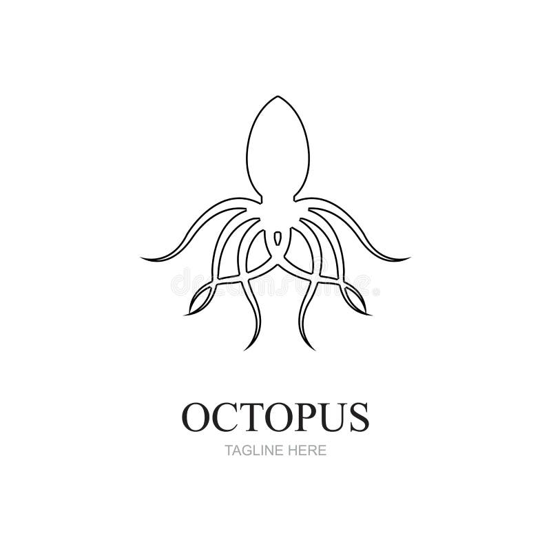 Templates for Octopus Logos, Labels and Emblems Vector Illustration ...