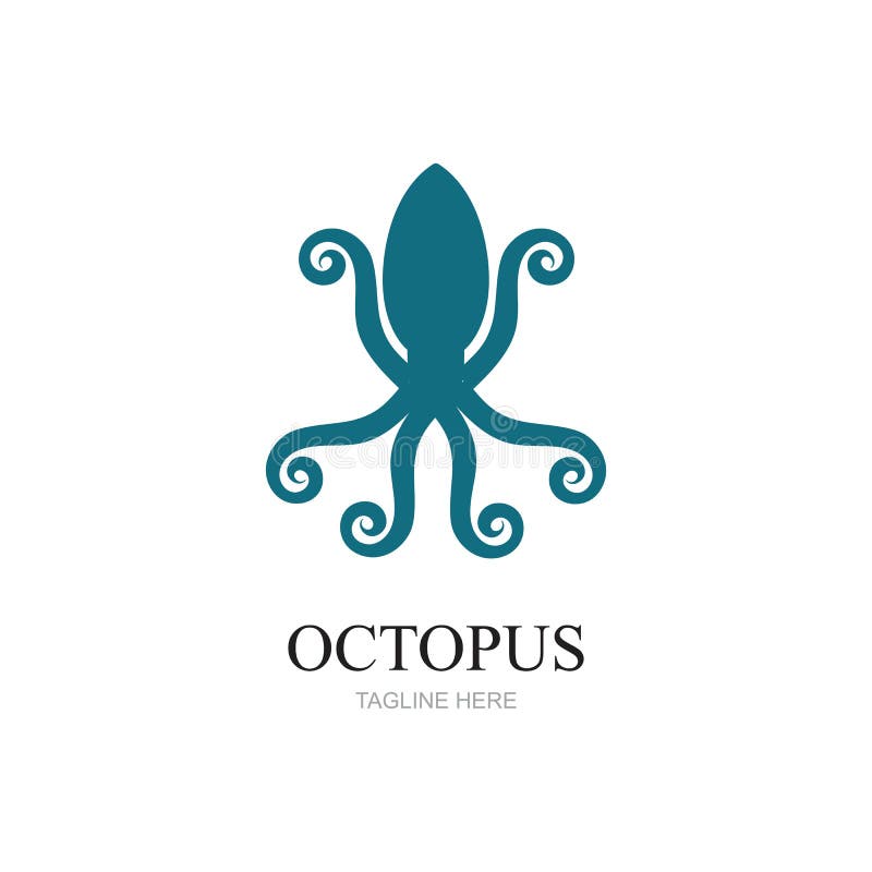 Templates for Octopus Logos, Labels and Emblems Vector Illustration ...