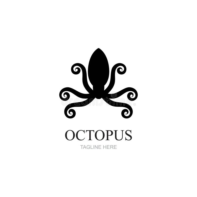 Templates for Octopus Logos, Labels and Emblems Vector Illustration ...