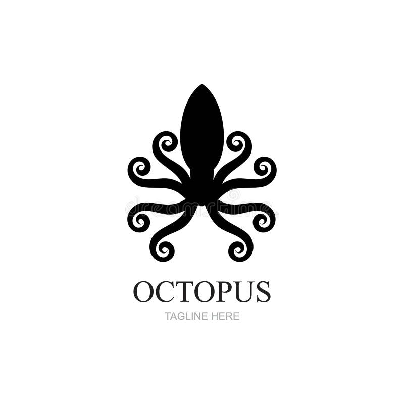 Templates for Octopus Logos, Labels and Emblems Vector Illustration ...