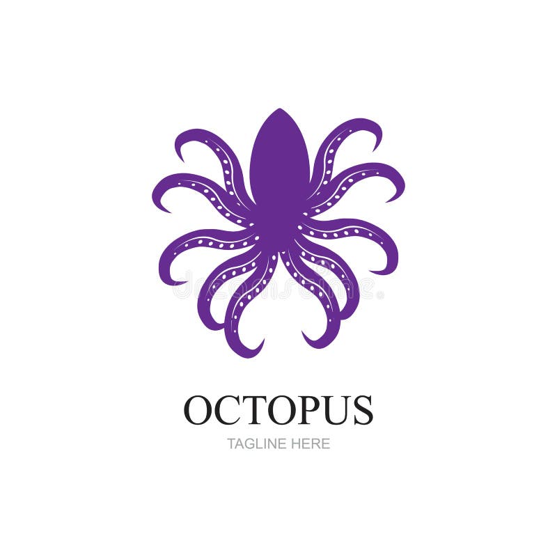 Templates for Octopus Logos, Labels and Emblems Vector Illustration ...