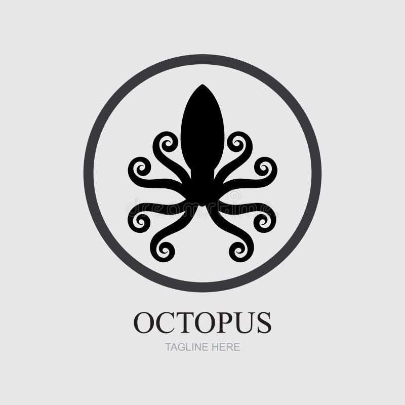 Templates for Octopus Logos, Labels and Emblems Vector Illustration ...