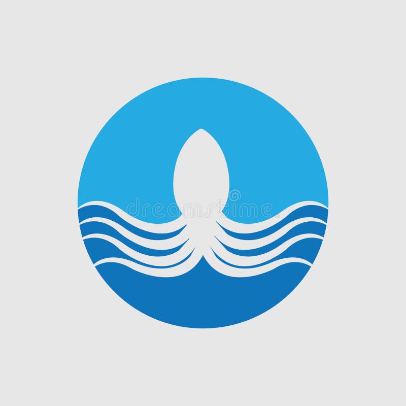 Templates for Octopus Logos, Labels and Emblems Vector Illustration ...