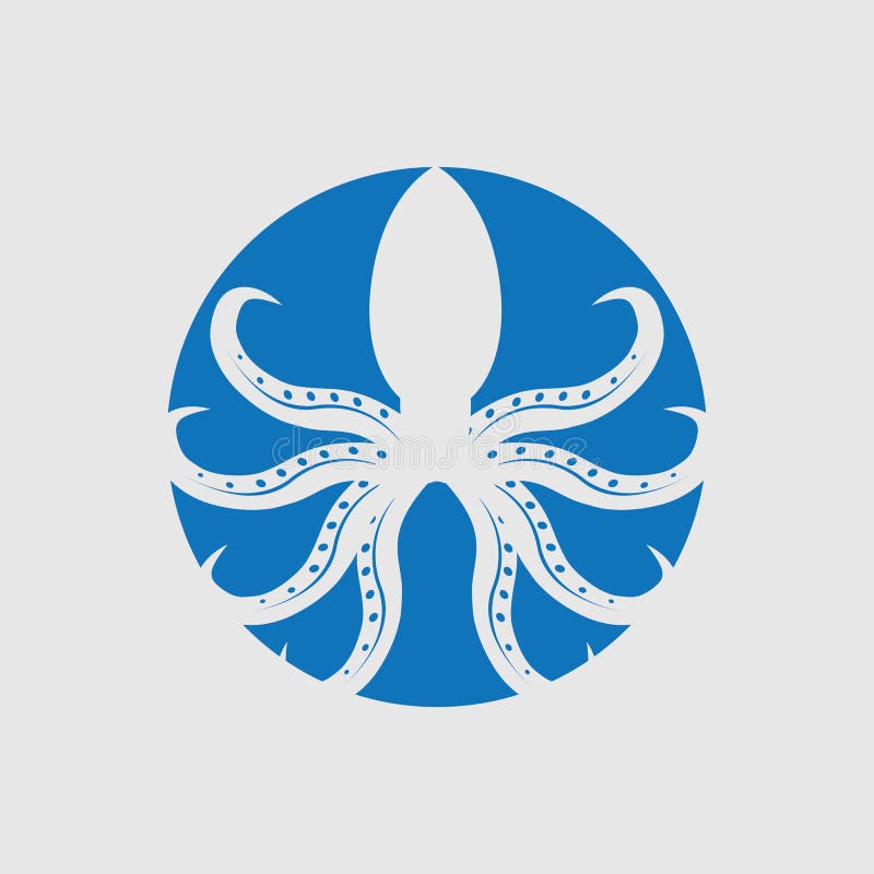 Templates for Octopus Logos, Labels and Emblems Vector Illustration ...